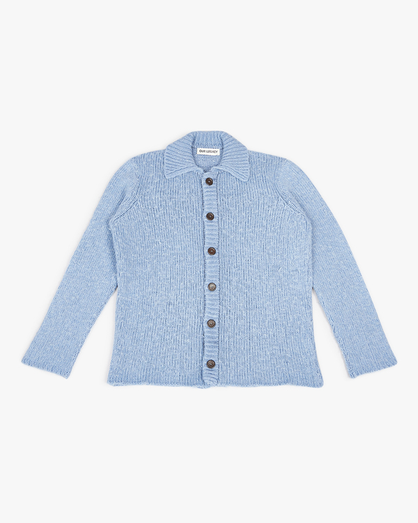 Big Cardigan Funky Blue Acrylic | Garmentory