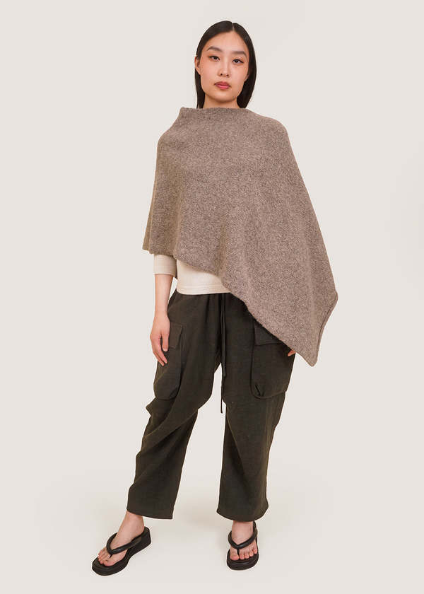 Lauren Manoogian Fold Poncho - Rock | Garmentory