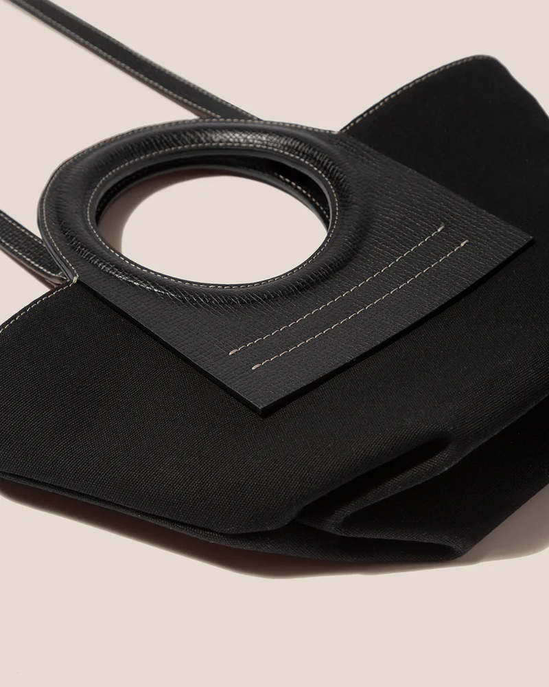 Hereu Cala Mini Grainy Bag - Black | Garmentory