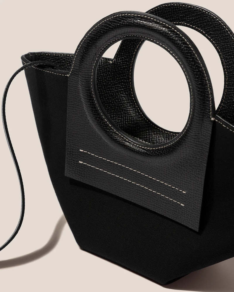 Hereu Cala Mini Grainy Bag - Black | Garmentory