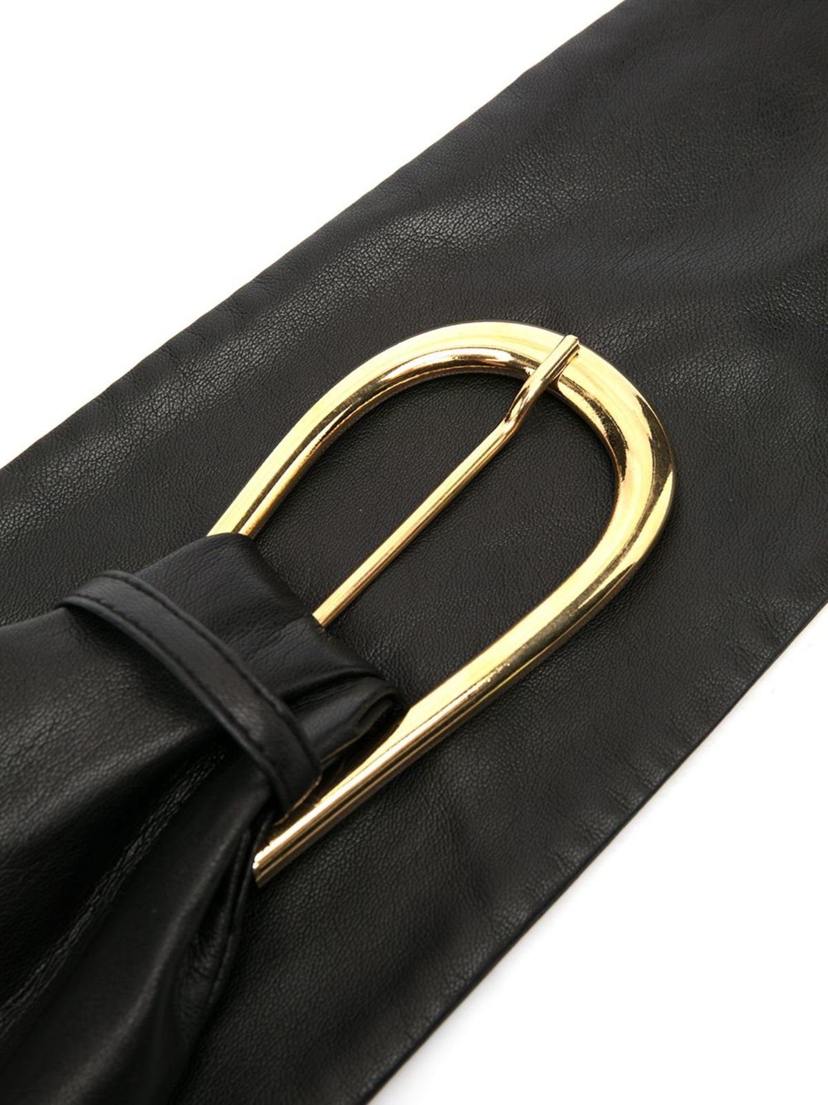 Nanushka Dae Leather Belt - Black | Garmentory