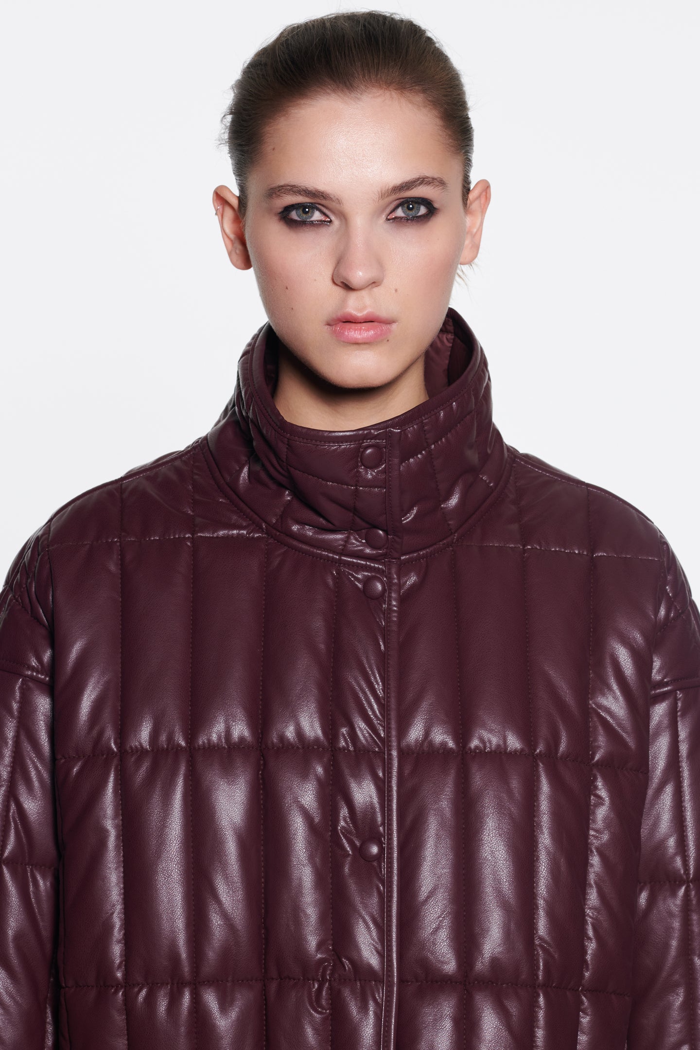 Stand Studio Evelina Jacket - Burgundy | Garmentory