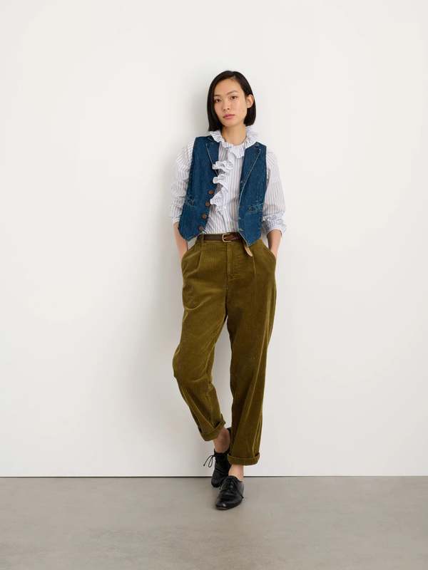 Alex Mill Arya Vest - Rinse Wash Denim | Garmentory