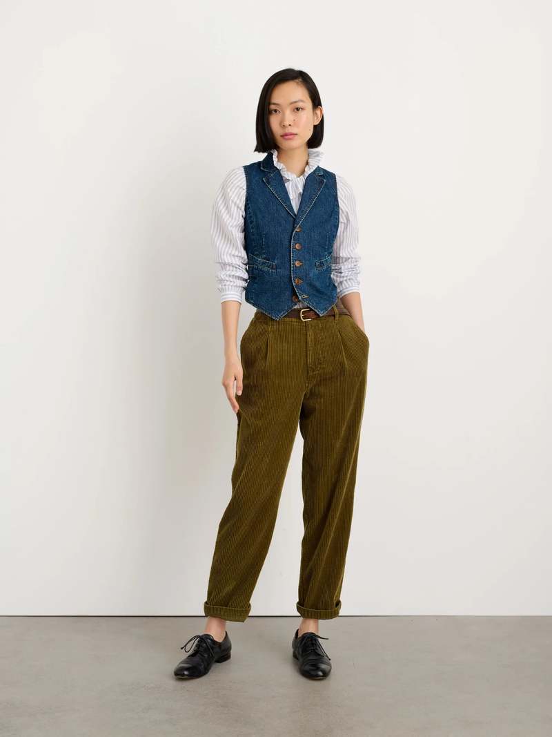 Alex Mill Arya Vest - Rinse Wash Denim | Garmentory