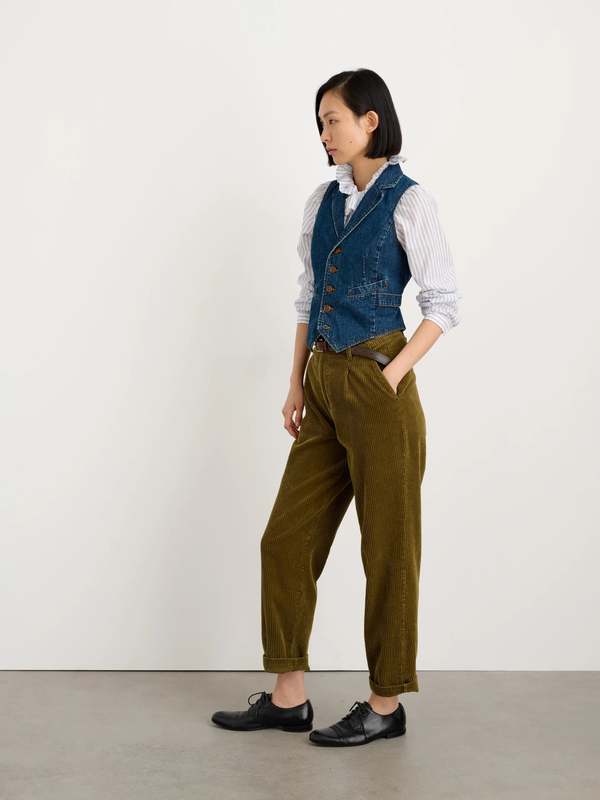 Alex Mill Arya Vest - Rinse Wash Denim | Garmentory