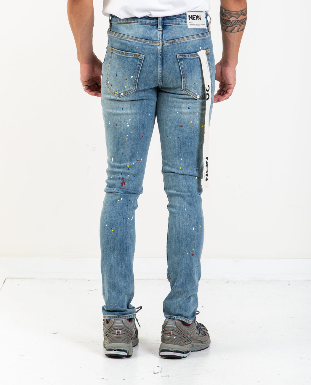 NEON DENIM BRAND Denim Pants Faded Paint | Garmentory