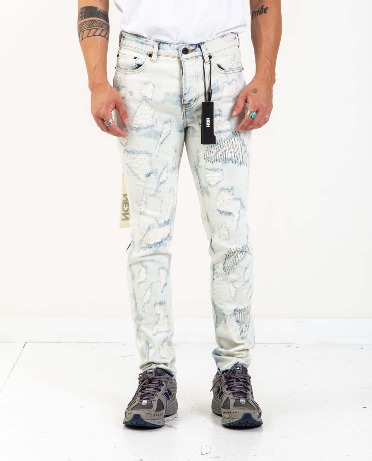 NEON DENIM BRAND Over Paint Denim Pants | Garmentory