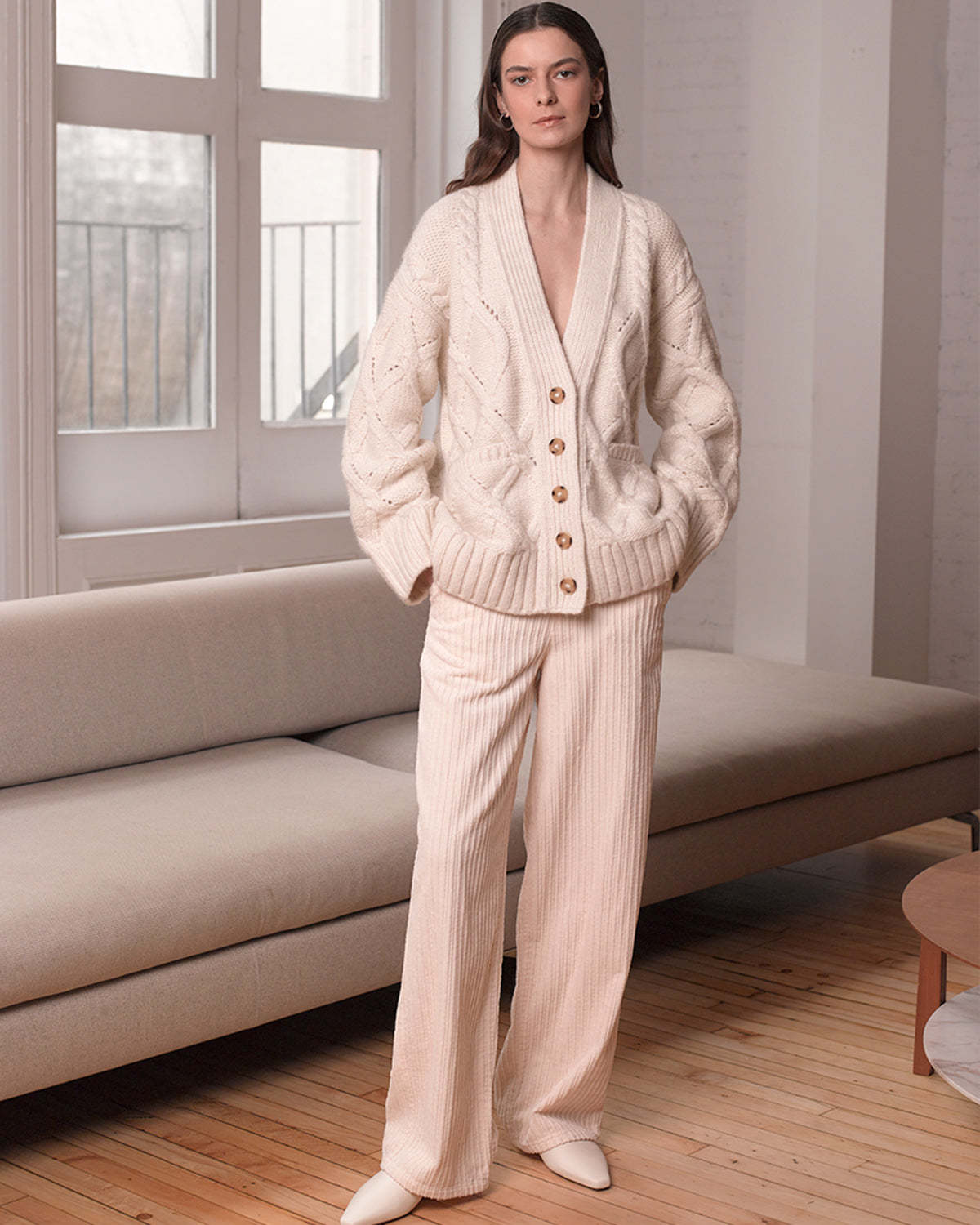 ELEVEN SIX Kayln Cardigan - Ivory | Garmentory