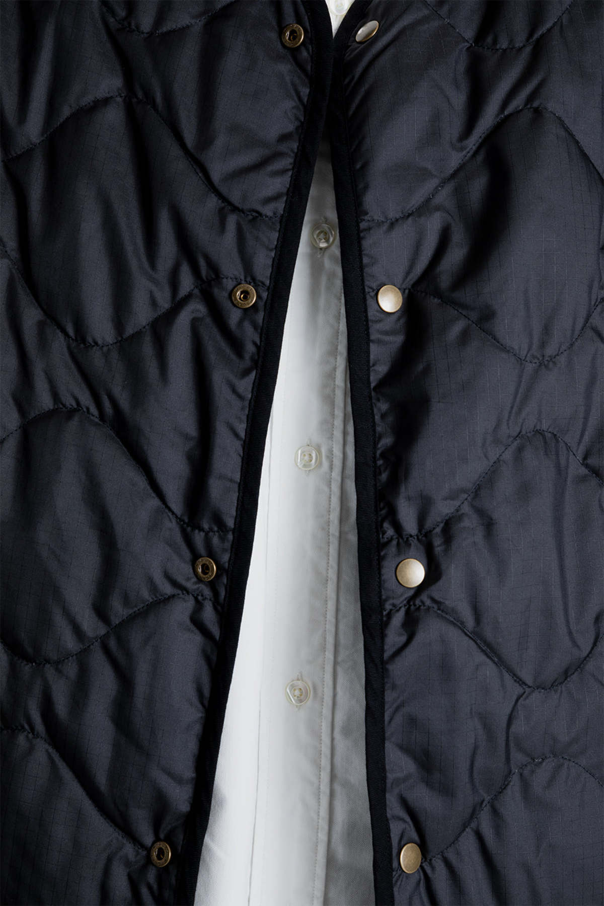 Nanamica Reversible Down Cardigan - Black | Garmentory