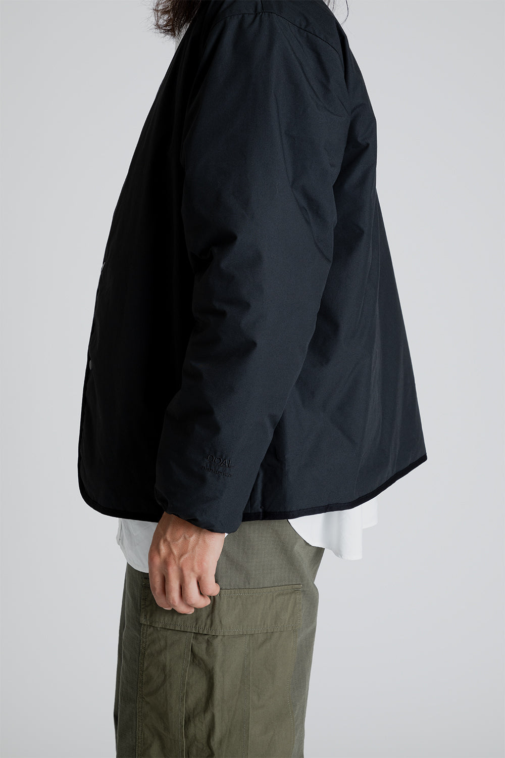 Nanamica Reversible Down Cardigan - Black | Garmentory