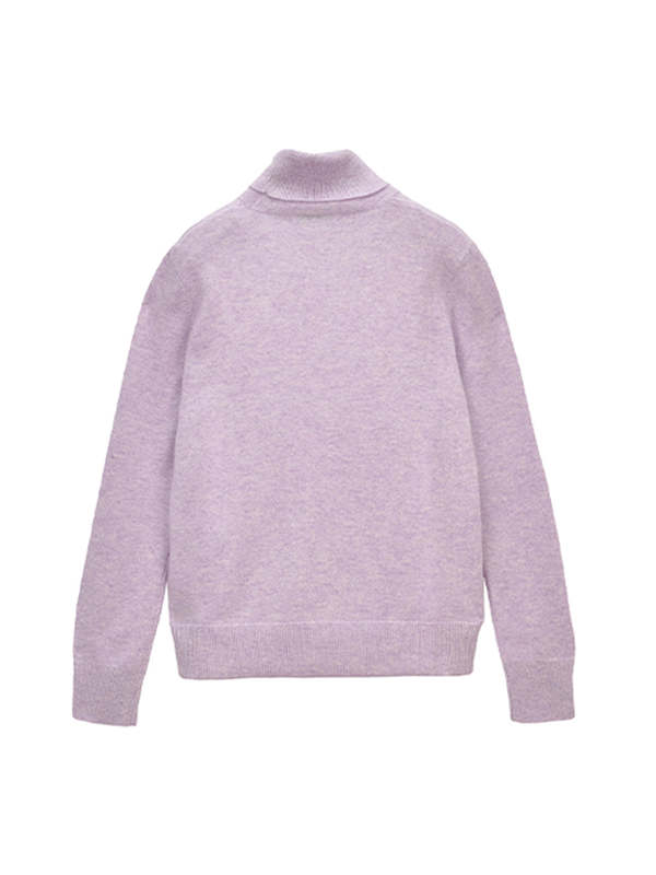 PURECASHMERE NYC Turtleneck Sweater - Lavender | Garmentory