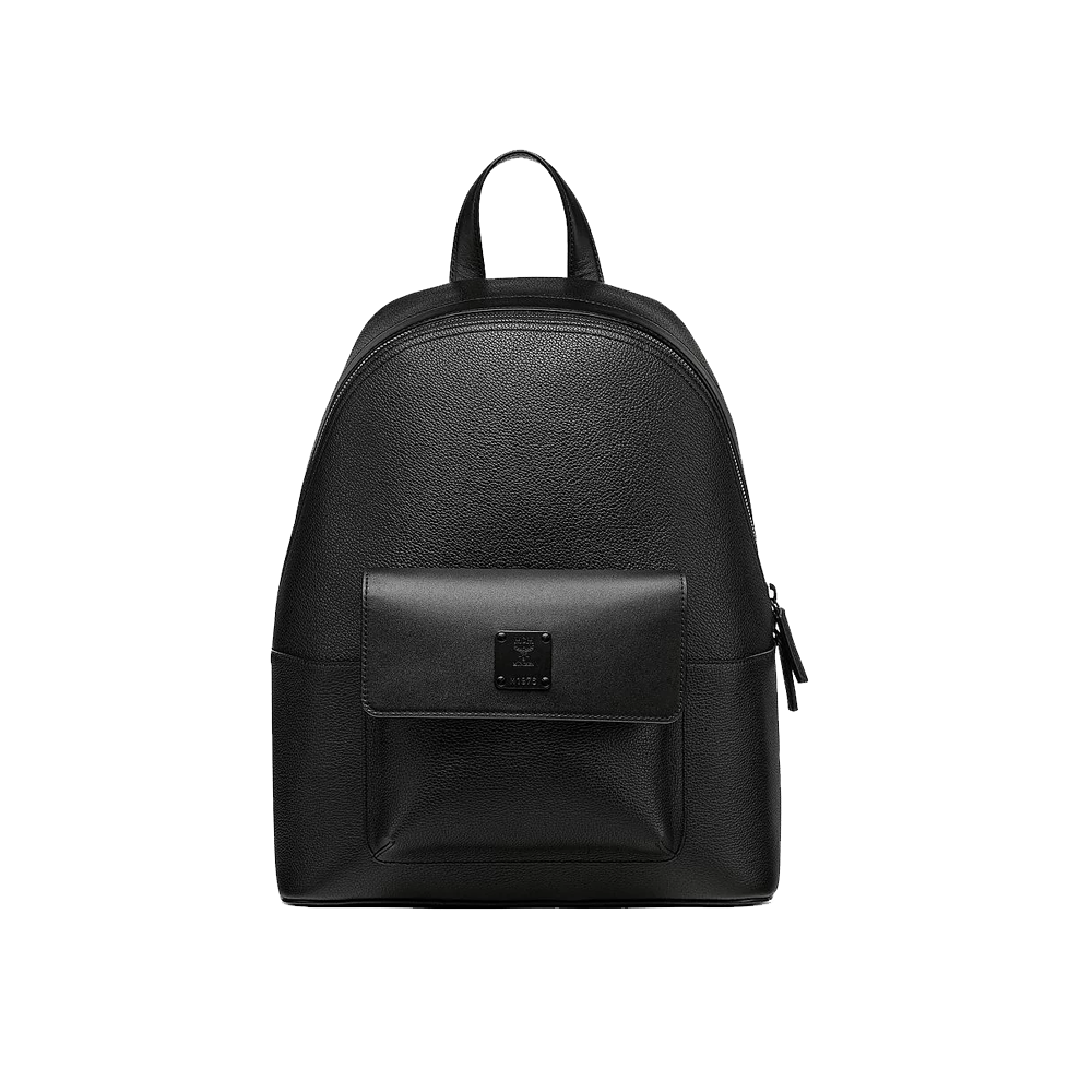 MCM Stark Embossed Spanish Leather Backpack - Black | Garmentory