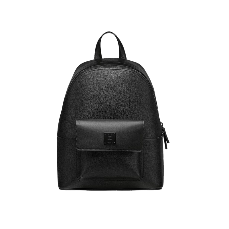 MCM Stark Embossed Spanish Leather Backpack - Black | Garmentory