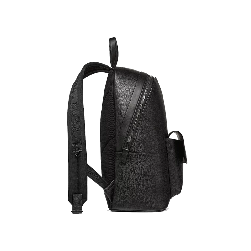 MCM Stark Embossed Spanish Leather Backpack - Black | Garmentory