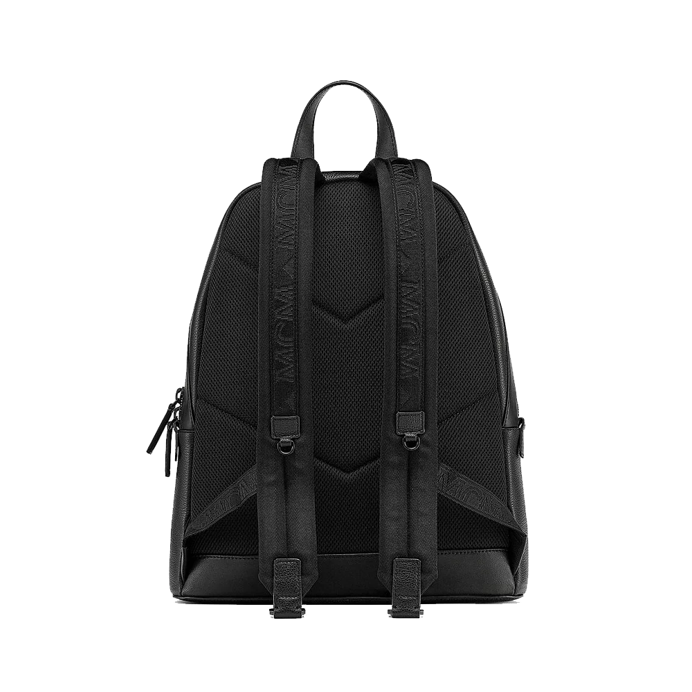MCM Stark Embossed Spanish Leather Backpack - Black | Garmentory