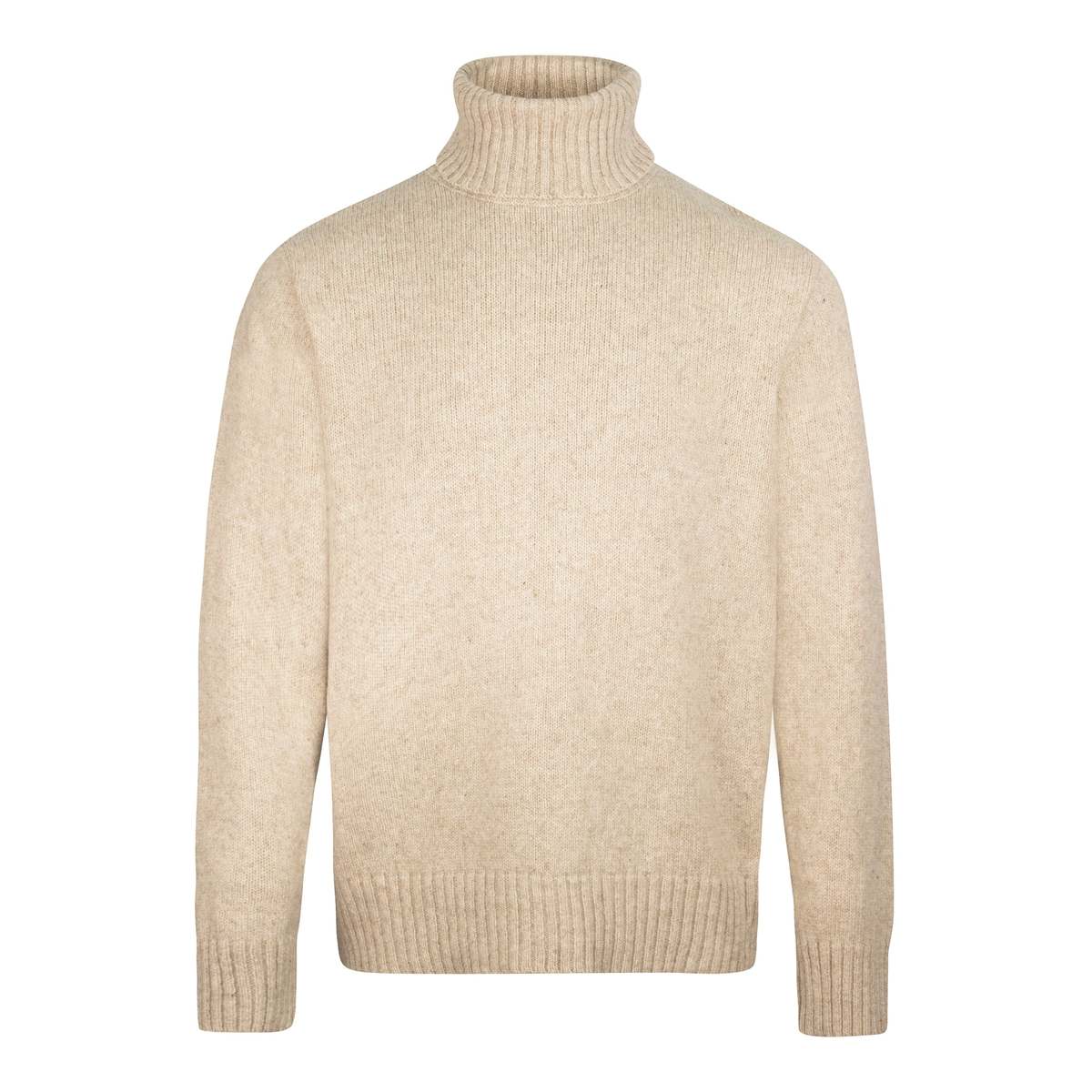 Universal Works Wool Roll Neck - Beige | Garmentory