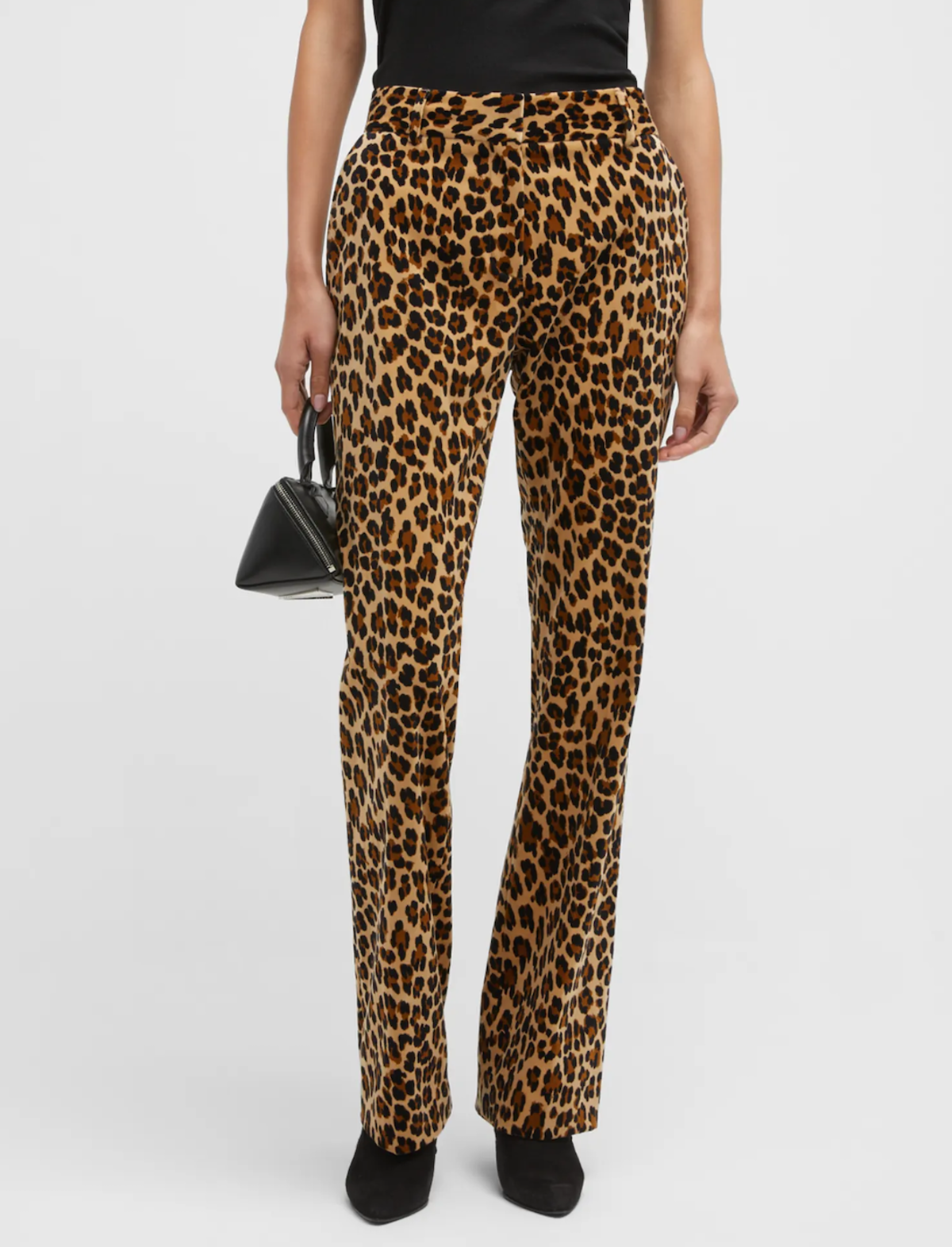 Frame Mini Boot Trouser - Cheetah Velvet | Garmentory