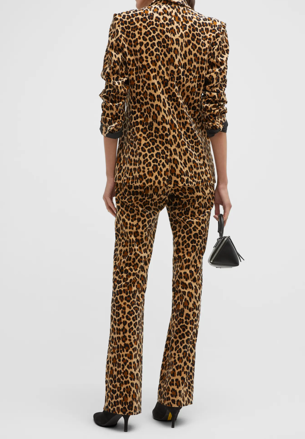 Frame Mini Boot Trouser - Cheetah Velvet | Garmentory