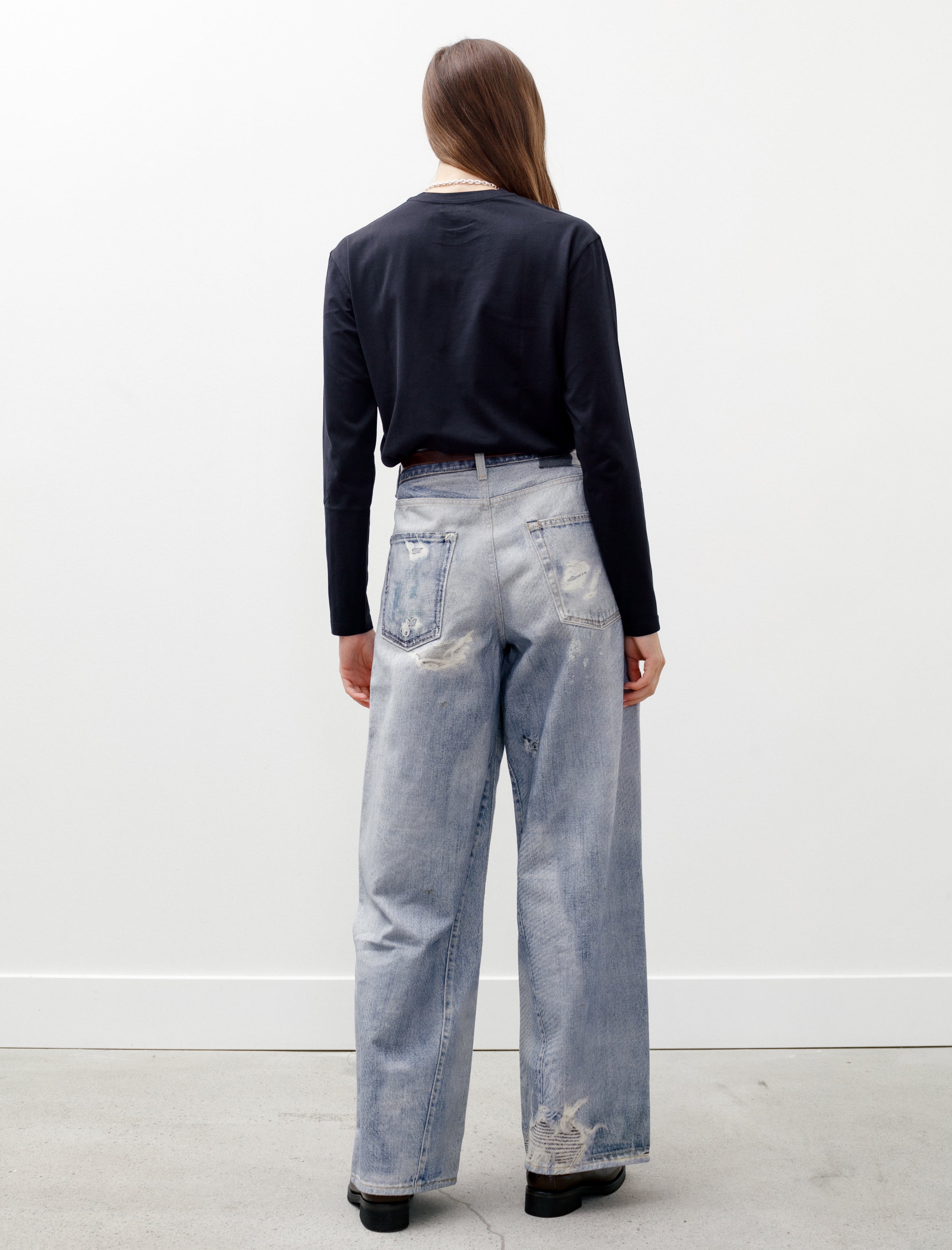 Our Legacy Full Cut Digital Denim Print Jeans - Blue | Garmentory