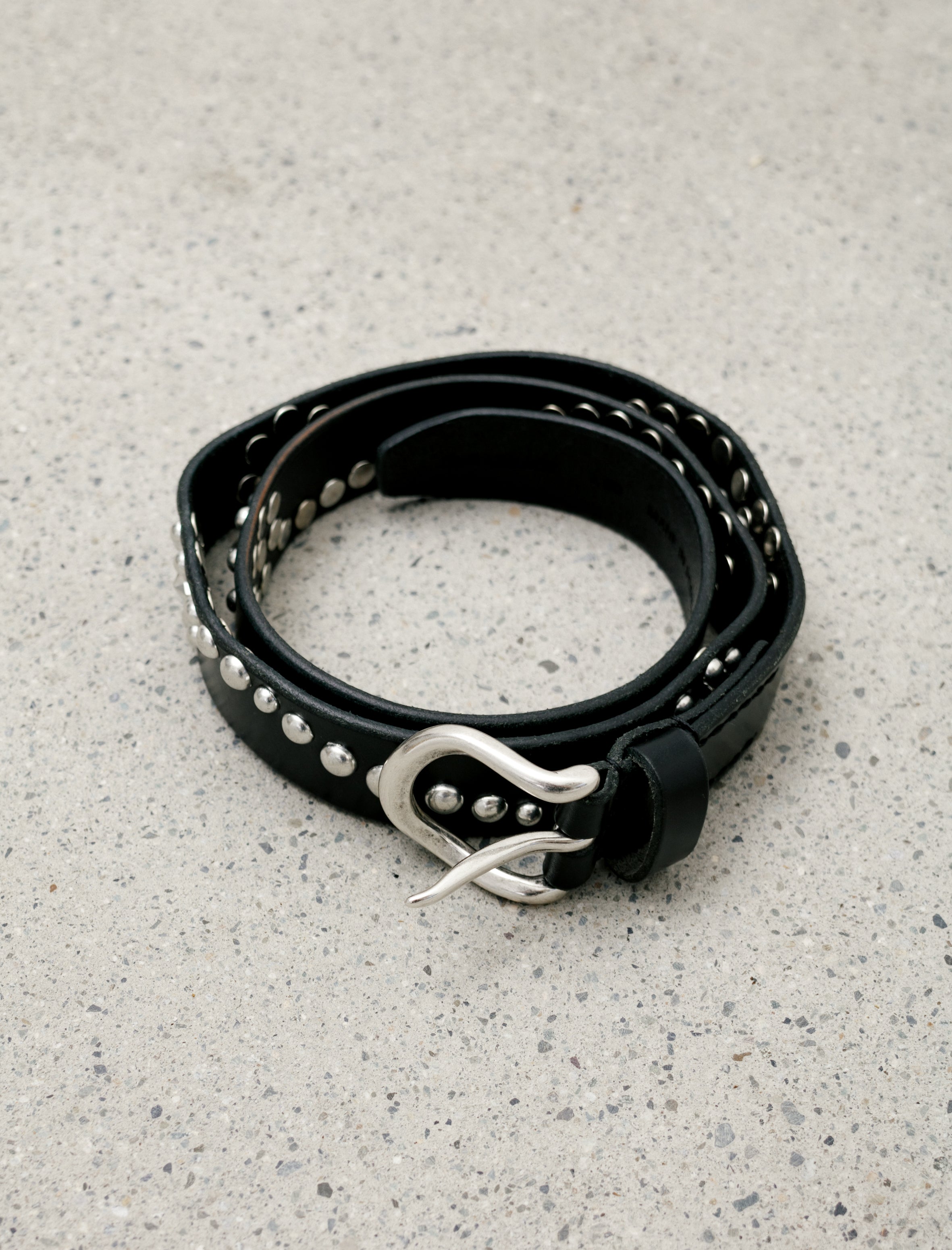Our Legacy Star Fall Bridle Leather Belt - Black | Garmentory