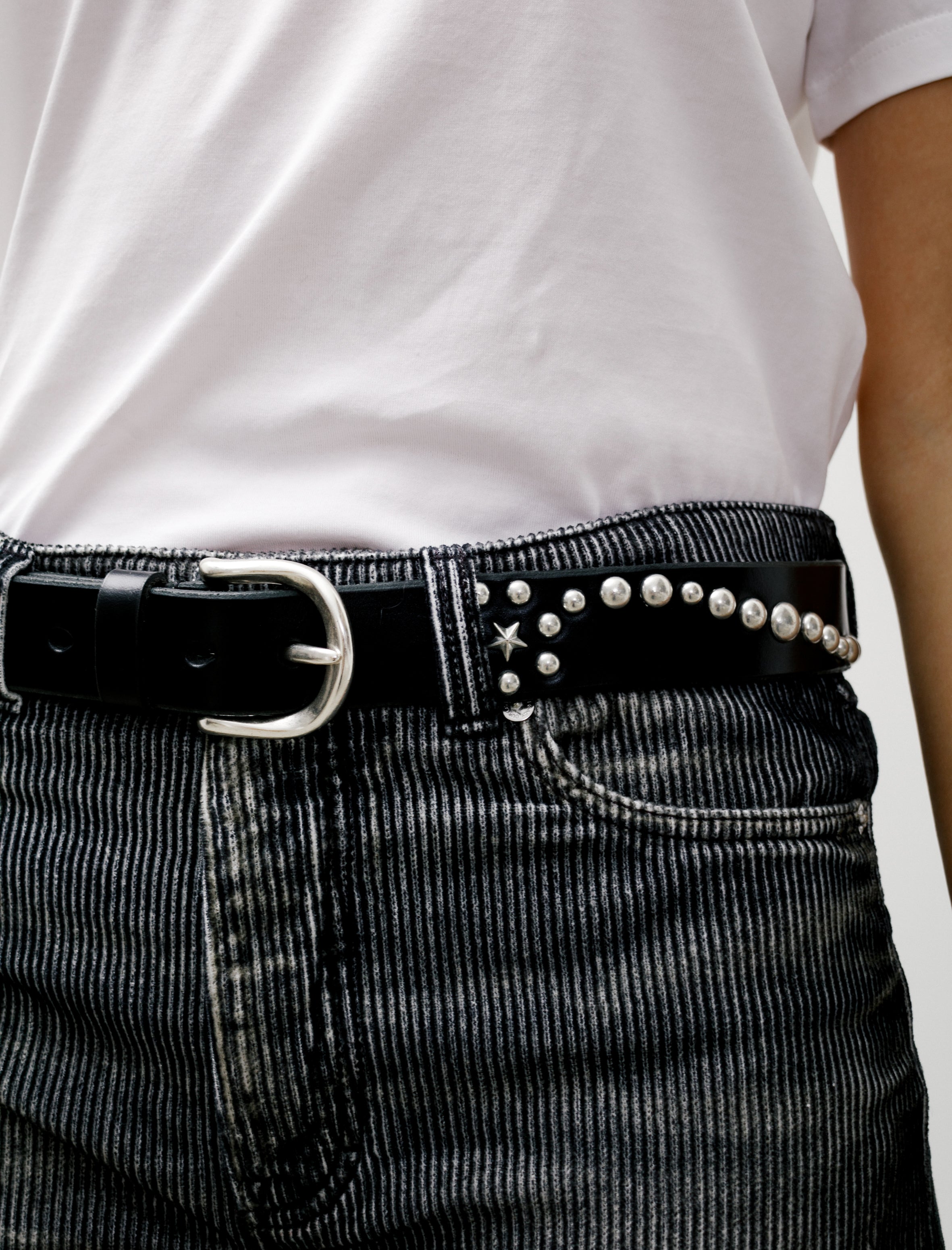 Our Legacy Star Fall Bridle Leather Belt - Black | Garmentory