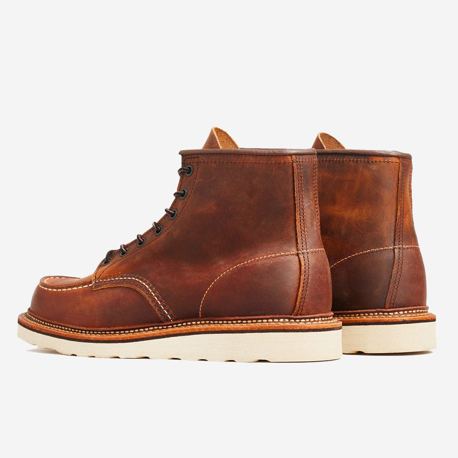 Red Wing Shoes Classic Moc 6-Inch Leather Boots - red | Garmentory
