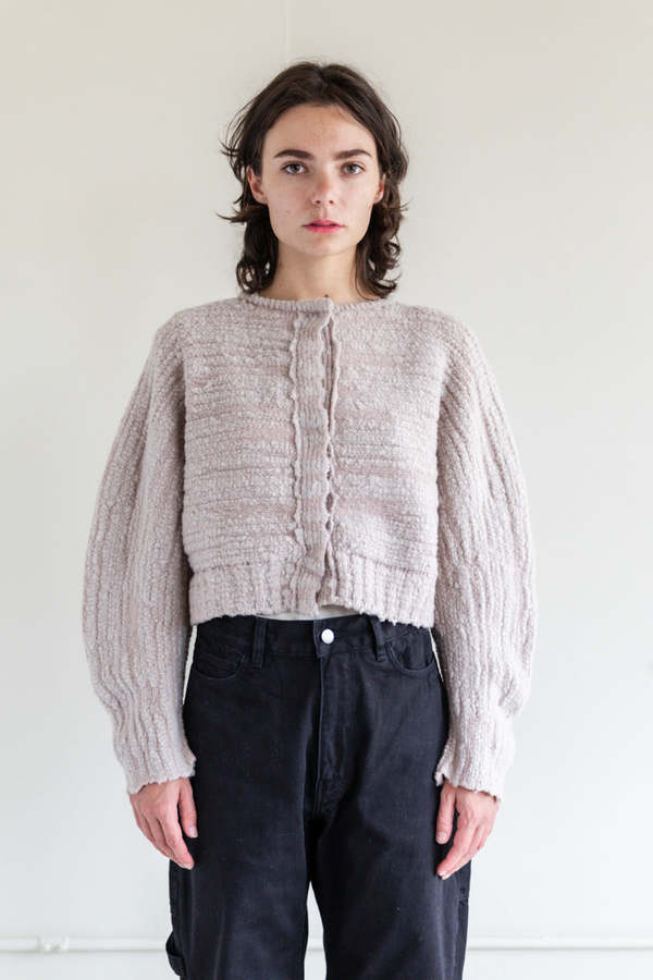 Antipast KNIT CARDIGAN - GREIGE | Garmentory