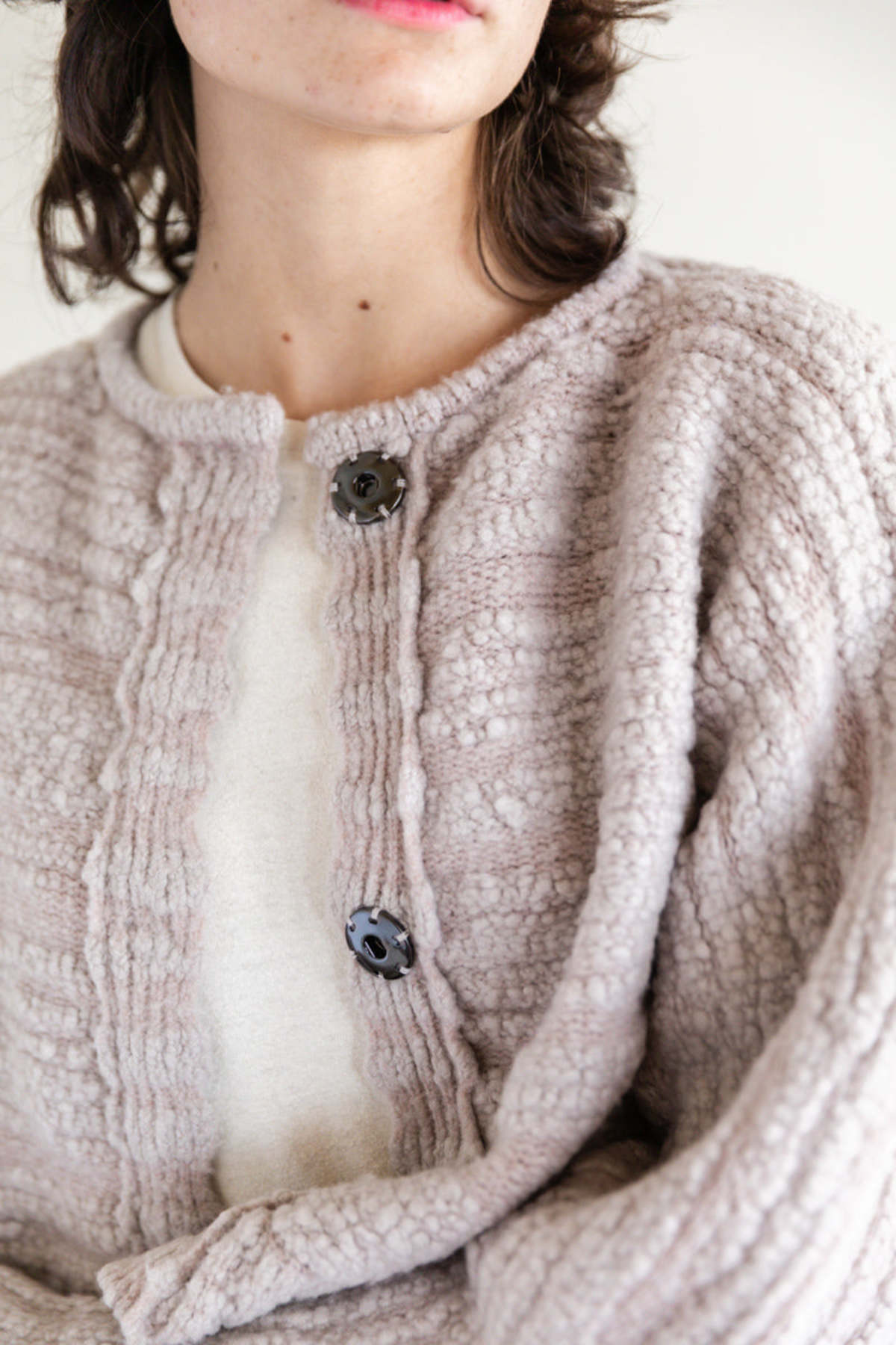 Antipast KNIT CARDIGAN - GREIGE | Garmentory