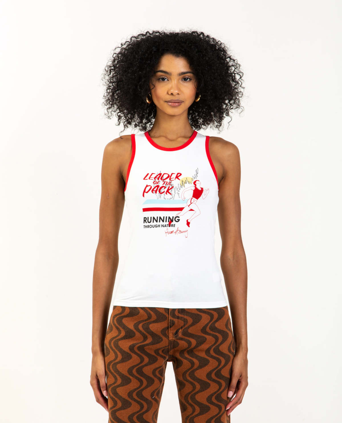 House of Sunny Run Forest Vest - White | Garmentory