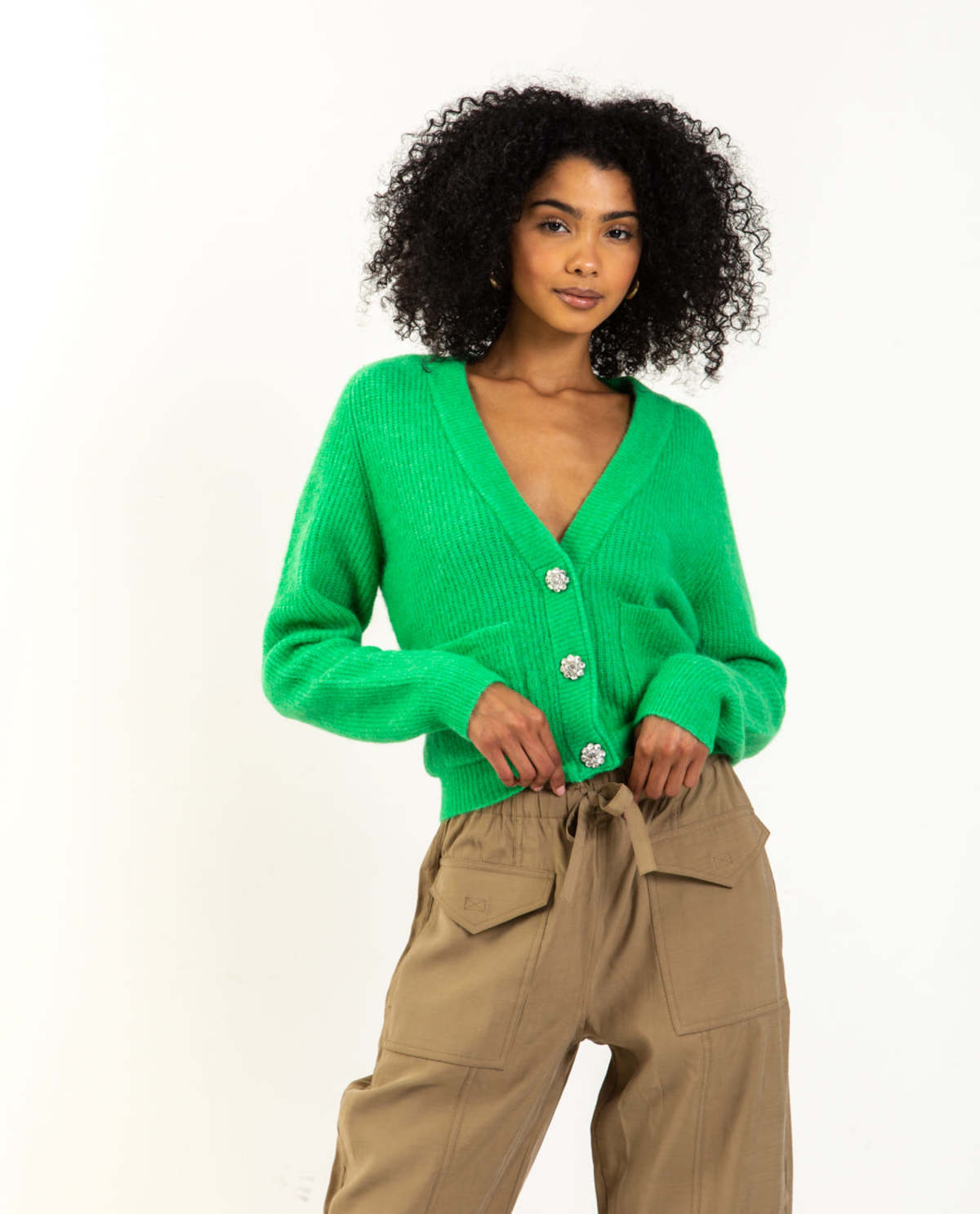 Ganni Soft Wool Knit - Kelly Green | Garmentory