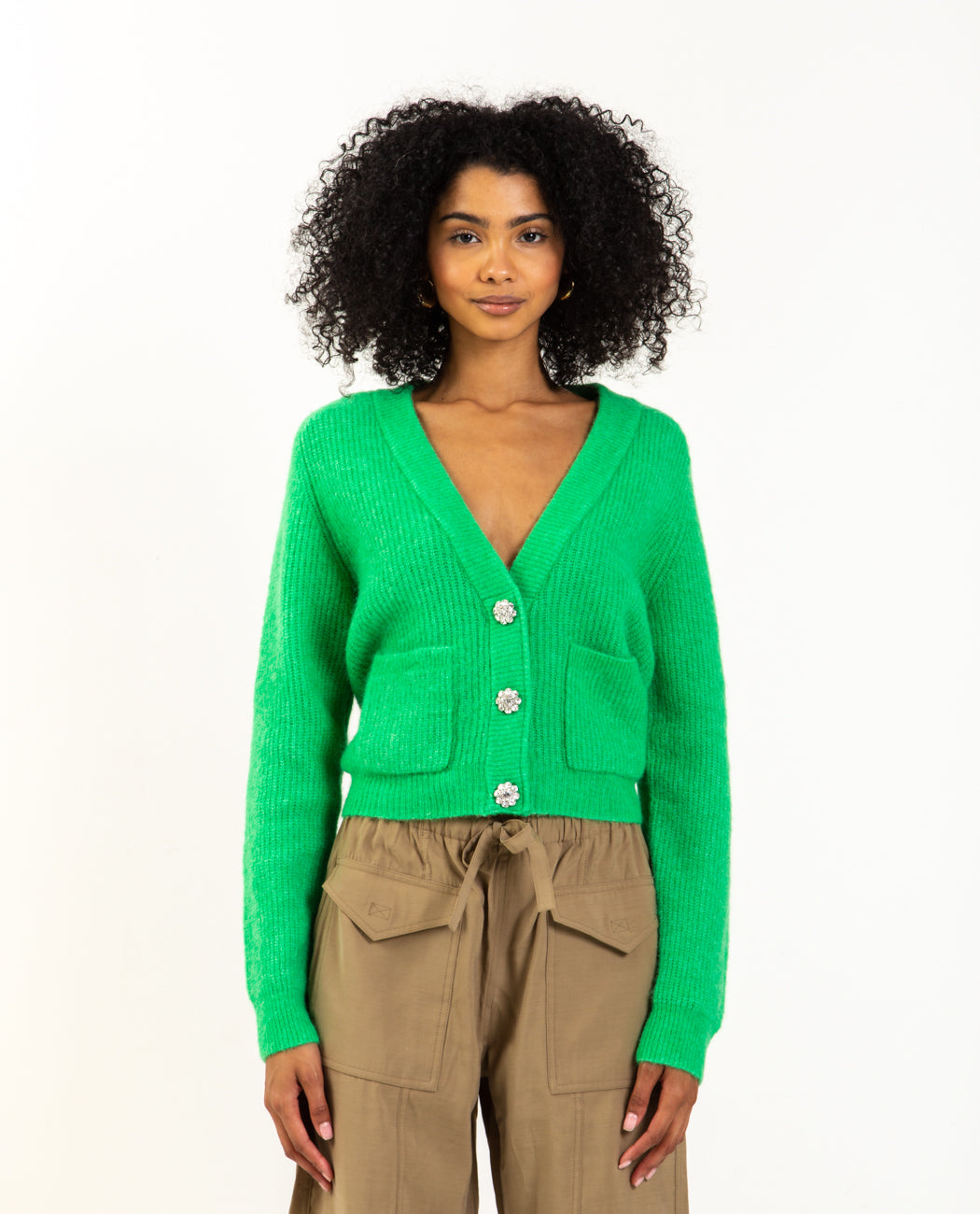 Ganni Soft Wool Knit - Kelly Green | Garmentory