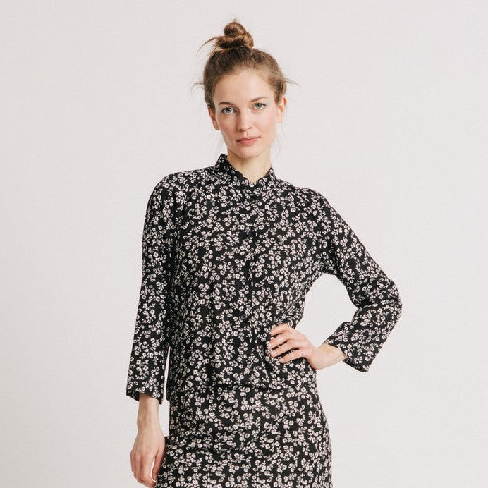 Allison Wonderland Sadie Blouse - Black Floral | Garmentory