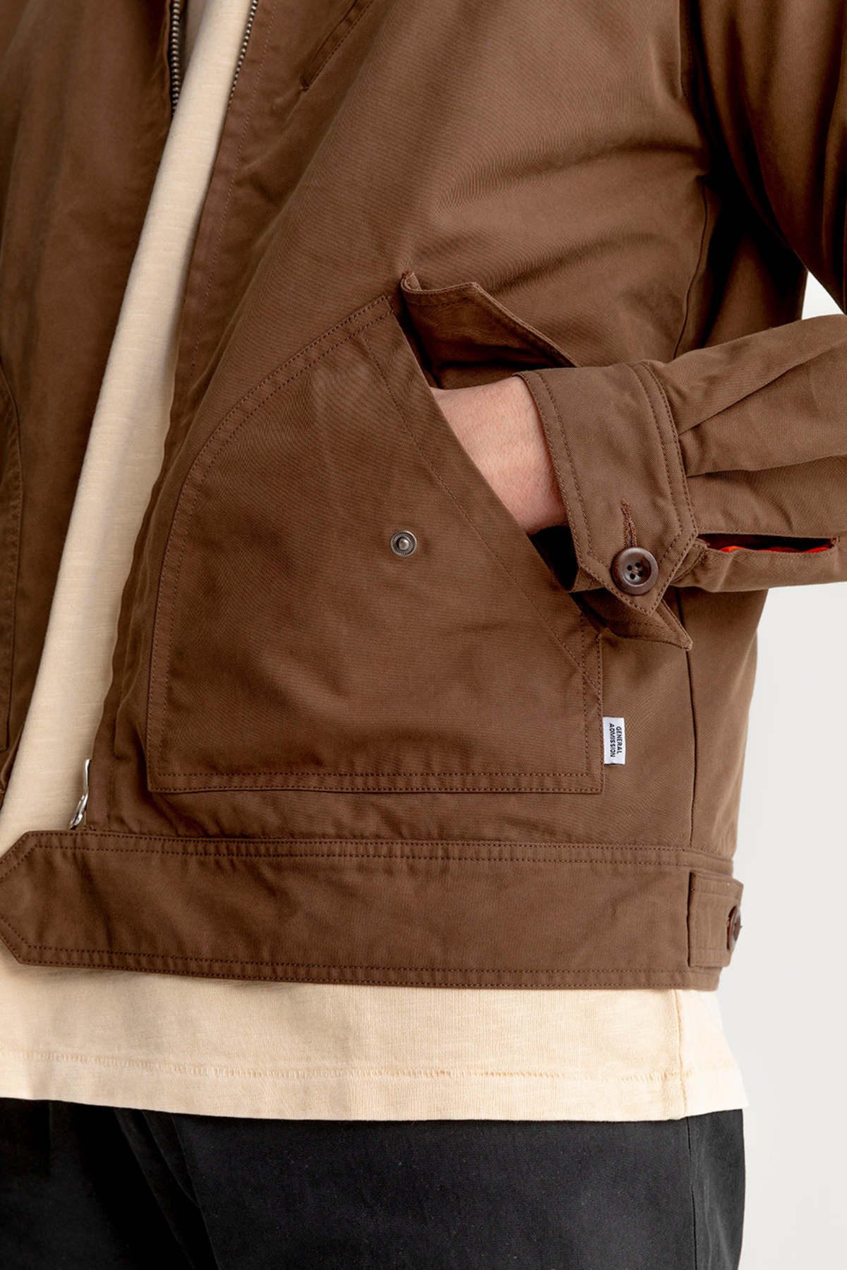 General Admission Quilted Lined Mechanic Jacket - Brown | Garmentory
