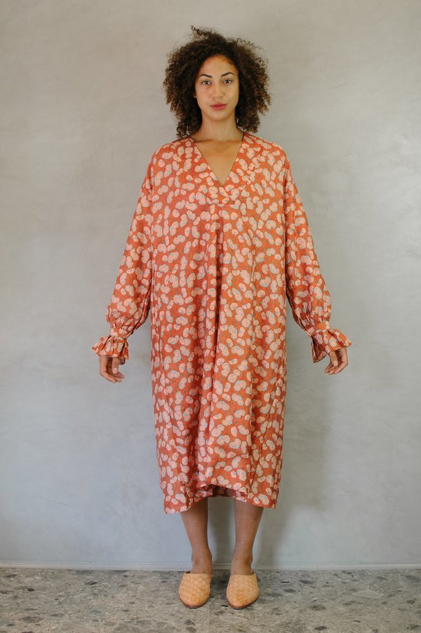 Bunon V-Neck Wide Dress - Hazel | Garmentory