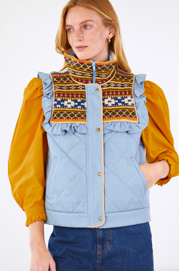 Hunter Bell PIPPA VEST - PERIWINKLE | Garmentory