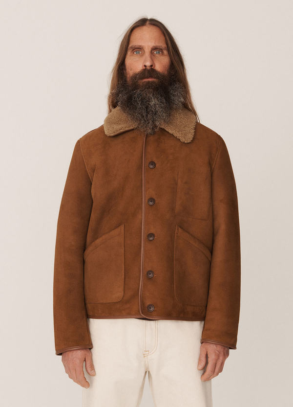 YMC Brainticket Suede MK2 Jacket - Tan | Garmentory