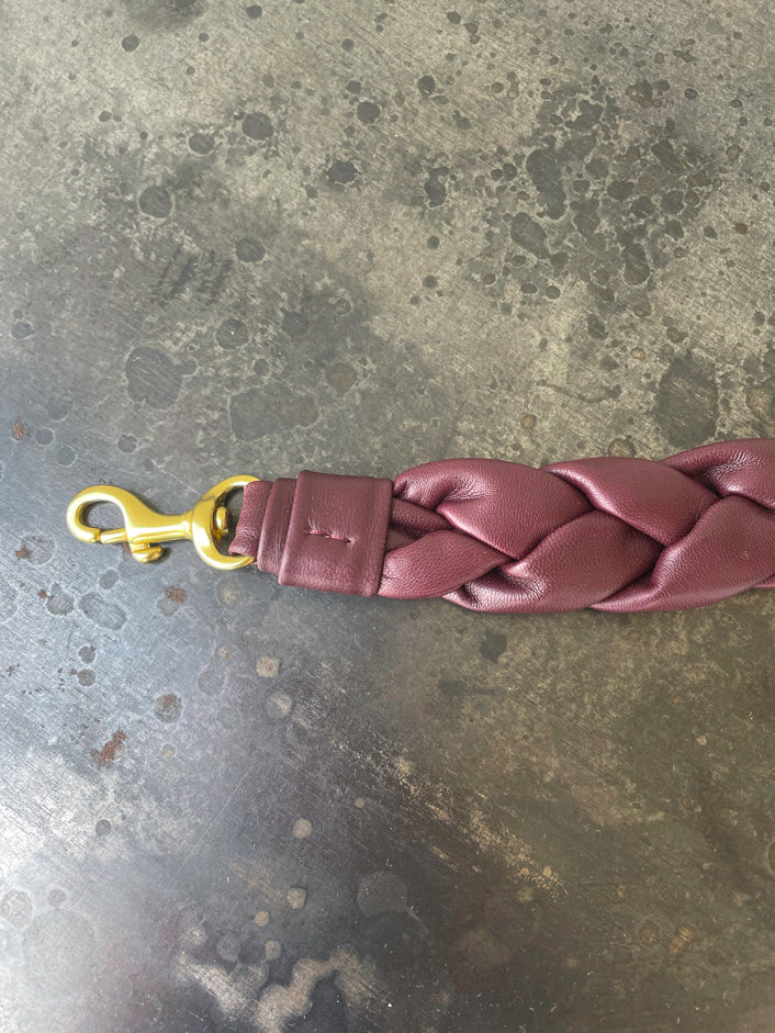 Clare V. Braided Shoulder Strap - Plum Nappa | Garmentory