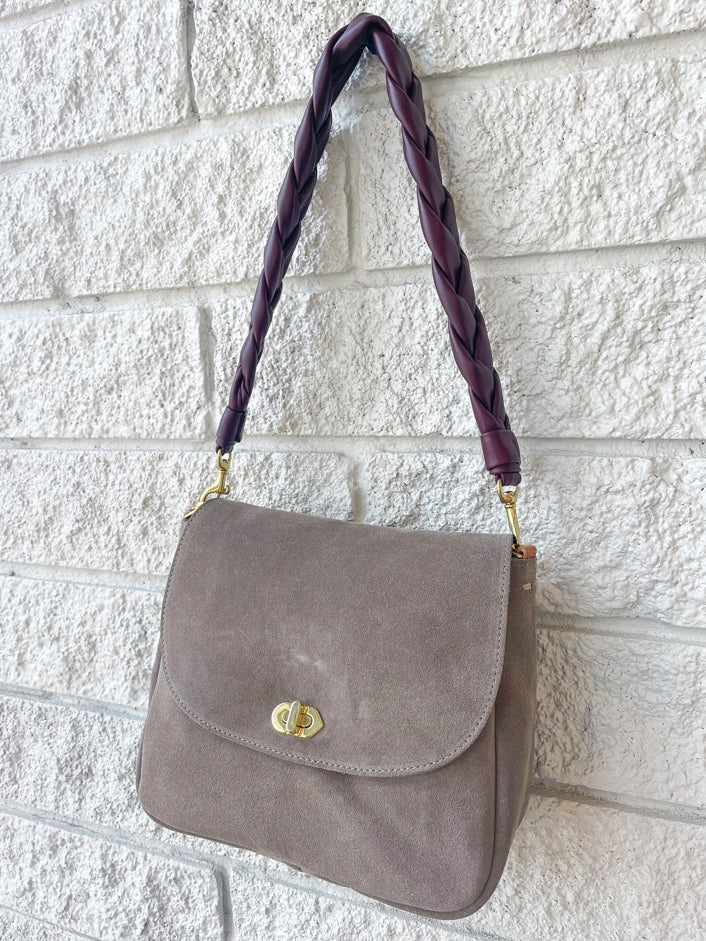 Clare V. Braided Shoulder Strap - Plum Nappa | Garmentory