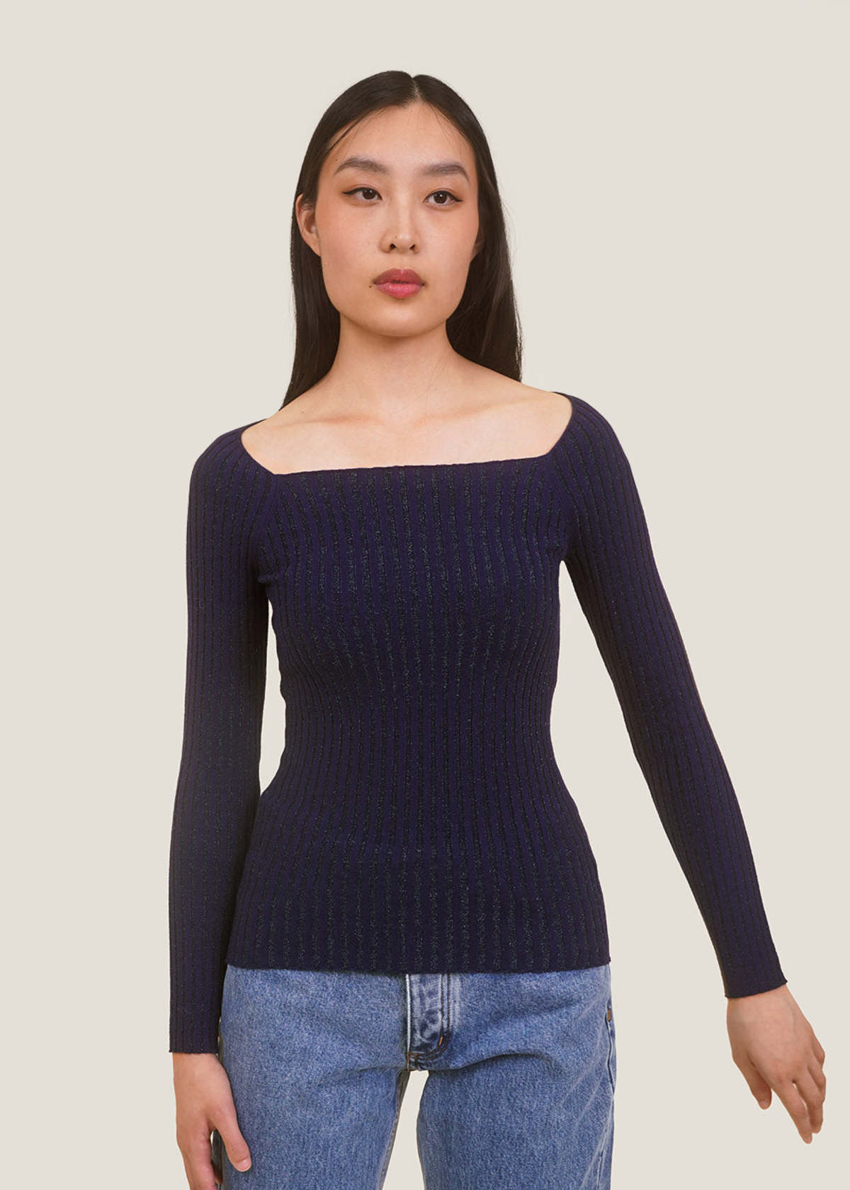 giu giu Nonna Florentine Top - Blue Sapphire | Garmentory