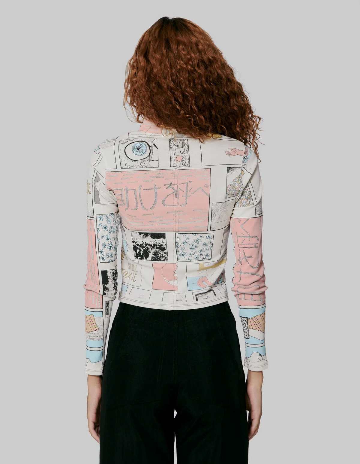 ECKHAUS LATTA Comic Lapped Baby Turtleneck | Garmentory