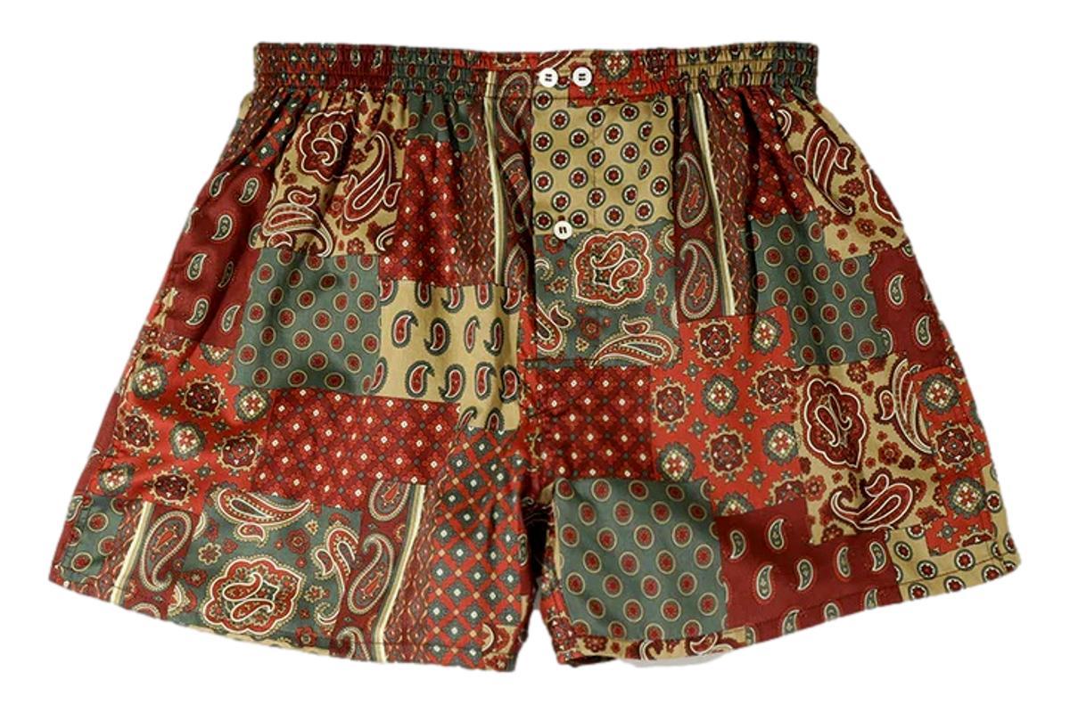 Anonymous Ism Paisley Patchwork Boxer Red | Garmentory