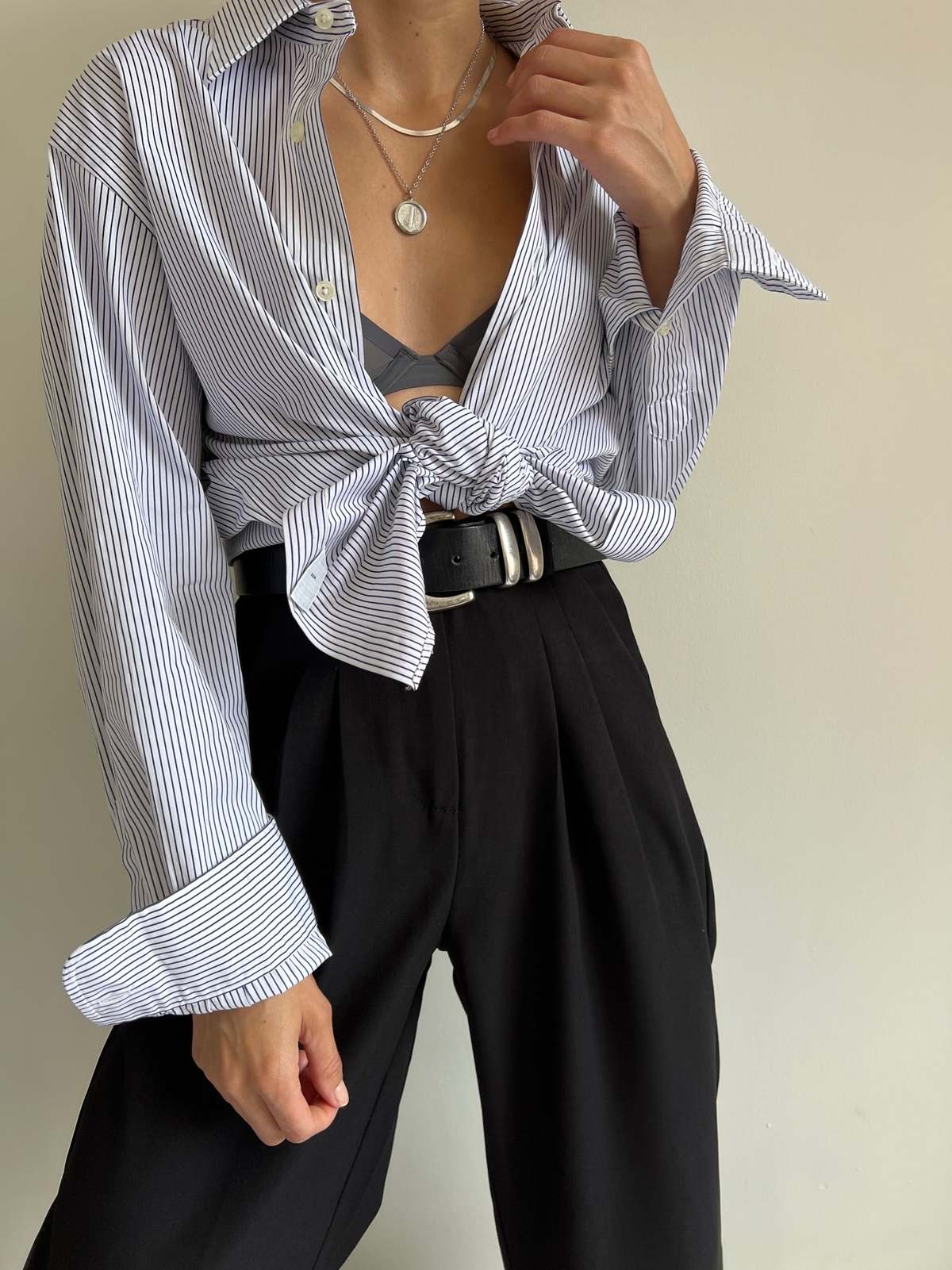 Vintage Navy Striped Ralph Lauren Andrew Button Up | Garmentory