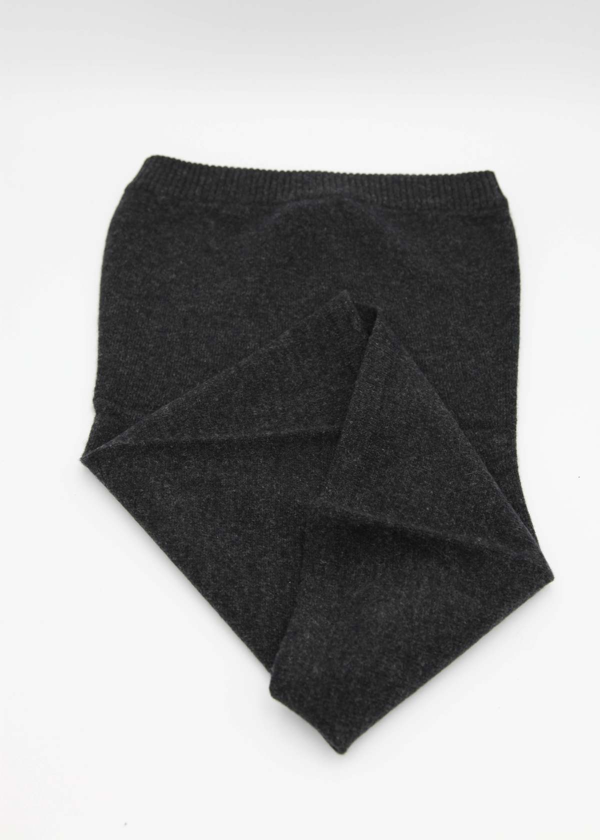 meg cohen Cashmere Grace Hood - Black/Charcoal | Garmentory