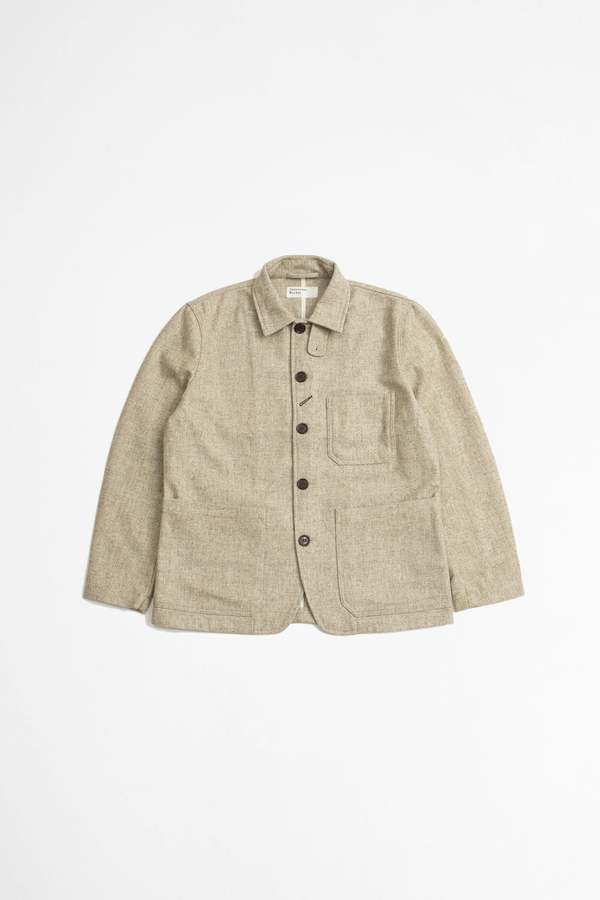 Universal Works Bakers V3 Chore Jacket - Stone | Garmentory