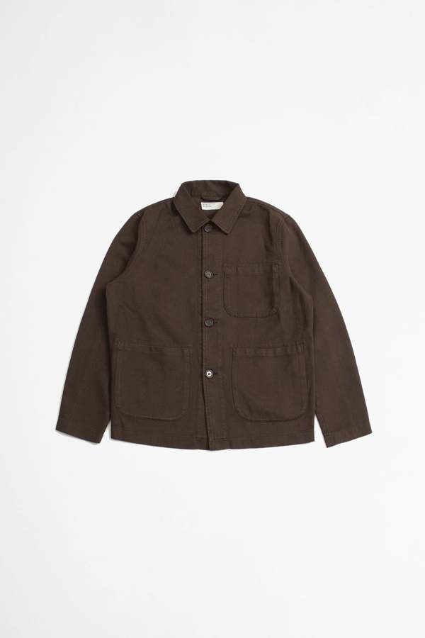 Universal Works Field Jacket Cavalry Twill - Brown | Garmentory
