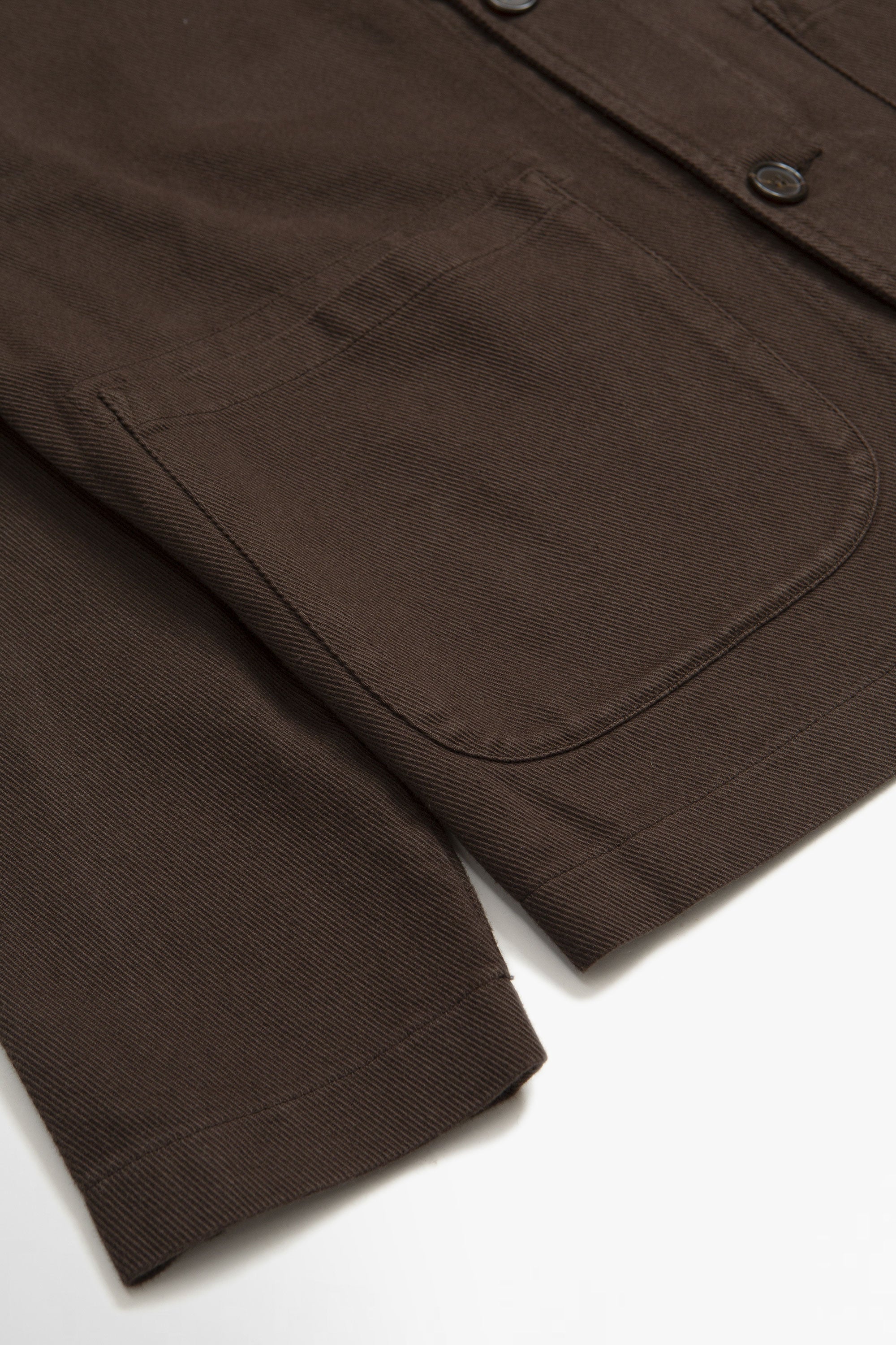 Universal Works Field Jacket Cavalry Twill - Brown | Garmentory