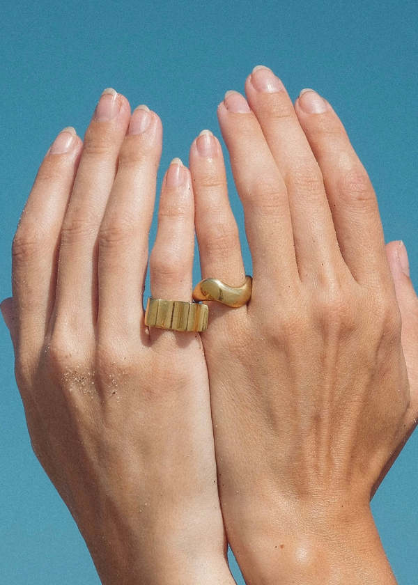 Luiny Ola Ring - Brass | Garmentory