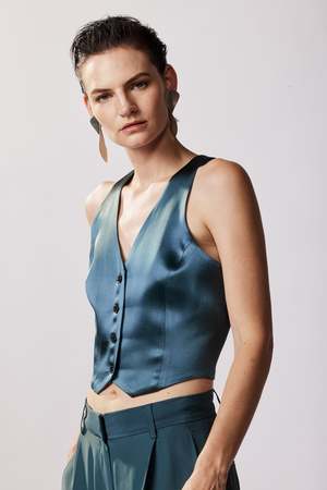 KES Vested Top - Forest | Garmentory