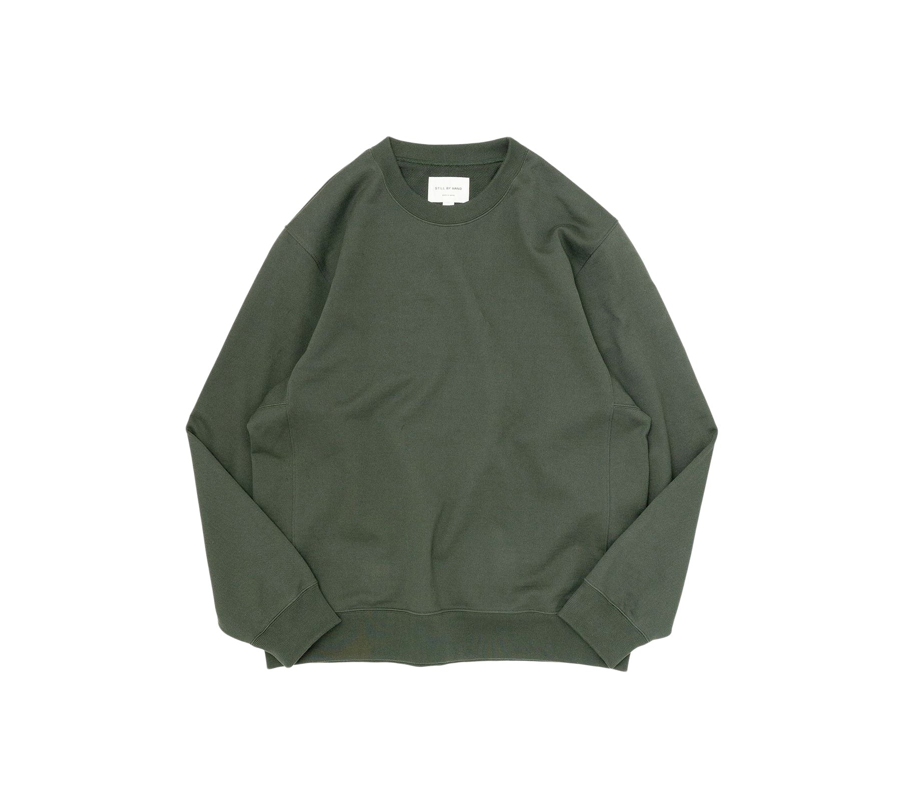 Still By Hand Pivot Sleeve Sweatshirt - Green | Garmentory
