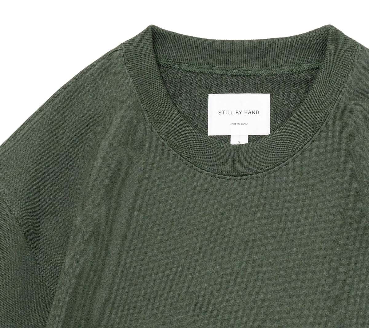 Still By Hand Pivot Sleeve Sweatshirt - Green | Garmentory